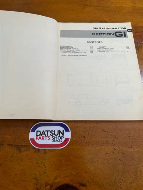 Datsun 910 Bluebird Service Manual Aust Sup Used Genuine Book