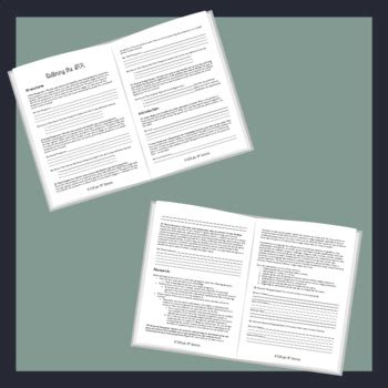 IRR Outline Template By ELA For AP Seminar Capstone Resources And More