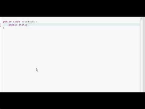 Tutorial Java en Español Capitulo Hola Mundo YouTube