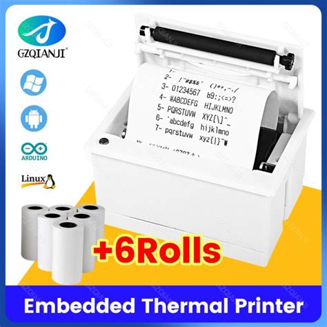 Qr204 Mini Embedded Printer Thermal Esc Pos Receipt Parallel Panel Printer Usb Ttl Rs232 Kiosk