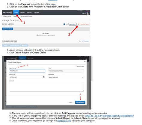 Expense Report Sap Concur Community