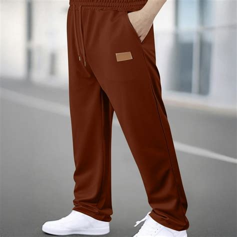 Dihao George Plus Size Mens Pants 2025 Men Solid Casual With Pockets