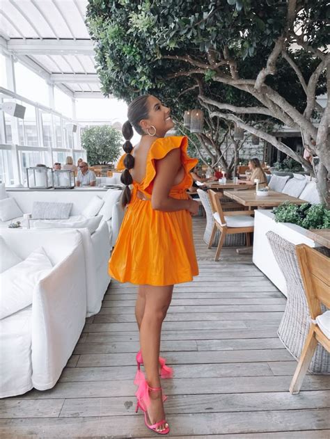 Pink And Orange Outfit Inspo In 2024 Preppy Dresses Bright Floral
