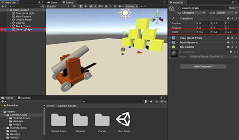 Using C To Launch Projectiles Unity Learn