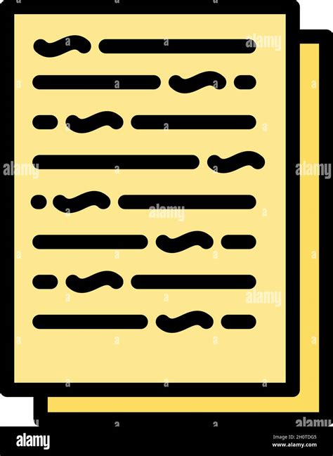 Cipher Code Icon Outline Cipher Code Vector Icon Color Flat Isolated