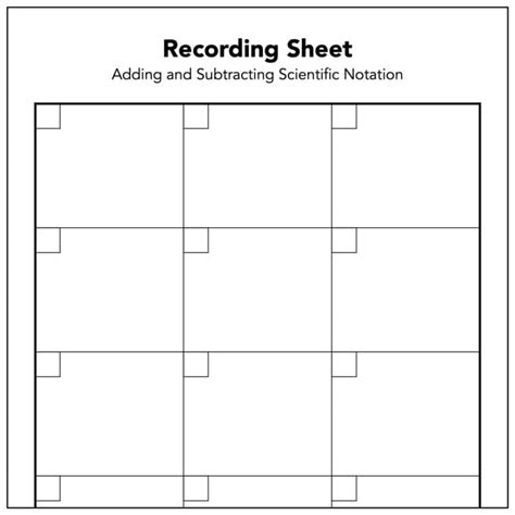 Adding And Subtracting Scientific Notation Bingo Game By Hazel Learning