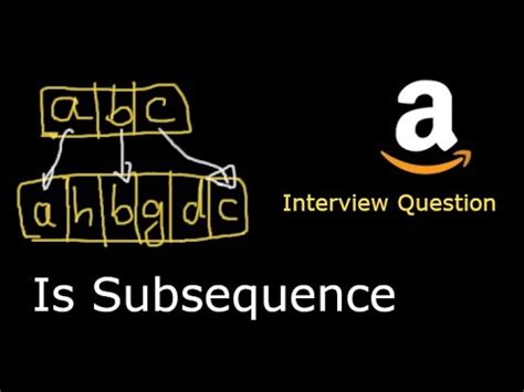 Leetcode 392 Is Subsequence YouTube