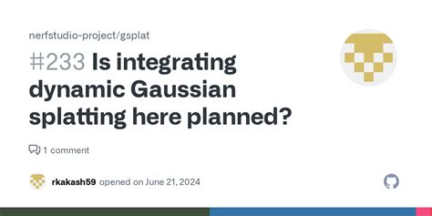 Is Integrating Dynamic Gaussian Splatting Here Planned Issue 233