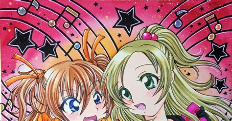 アナログ 【手描きイラスト】スイートプリキュア～北条響＆南野奏【ハロウィン いぬねこのイラスト Pixiv