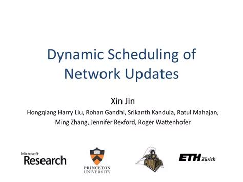 Ppt Dynamic Scheduling Of Network Updates Powerpoint Presentation Free Download Id3733094