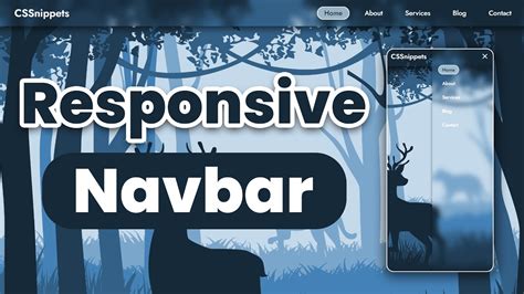 How To Create Responsive Navigation Bar Using HTML And CSS YouTube