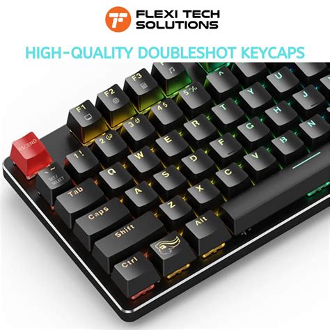 GLORIOUS GMMK Mechanical Gaming Keyboard RGB TKL Brown Switch Flexi Tech