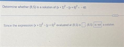 Solved Determine Whether Is A Solution Of Chegg Com