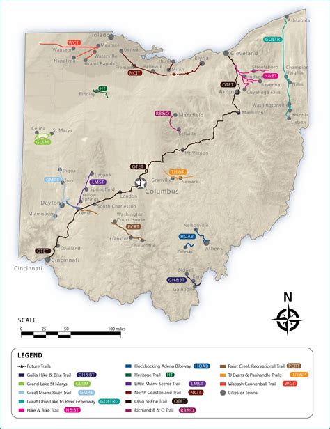 Ohio Rails To Trails Map Map Resume Examples
