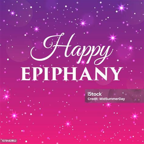 스타와 반짝 행복 주현절 인사말 카드입니다 크리스마스 벡터 배경 템플릿입니다 우아한 포스터 전단지 크리에이 티브 장식 장식입니다 새 해 겨울 휴일 축 하에 대 한 디자인