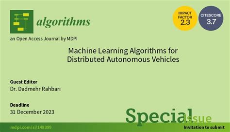 Algorithms Mdpi On Linkedin Specialissue Callforpapers