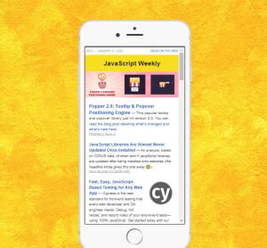 21 JavaScript Newsletters To Follow
