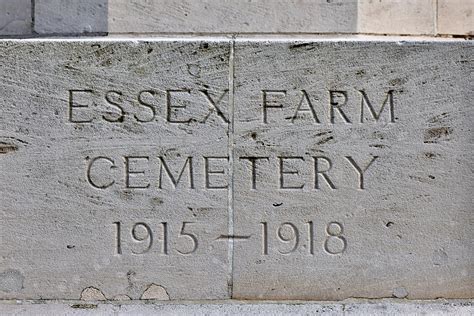 Essex Farm Cemetery Belgium Cwgc Ww1 A