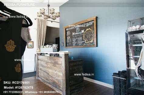 Restaurant Reception Counter Desk With Transaction Counter Ada Reception Desk Reclaimed Wood