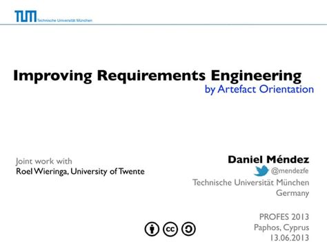 Improving Requirements Engineering By Artefact Orientation Ppt