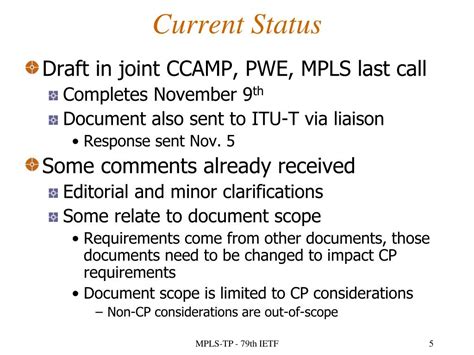 Ppt Mpls Tp Control Plane Framework Draft Ietf Ccamp Mpls Tp Cp Framework 03txt Powerpoint