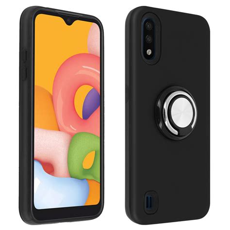 Tylna Obudowa Samsung Galaxy A01 Antywstrząsowa Pierścień Podtrzymujący ...