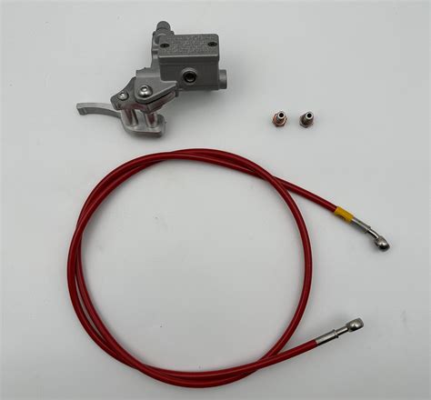 Uk Made Thumb Operated Rear Brake Kit With Hel Braided Hose Pit Bike Parts