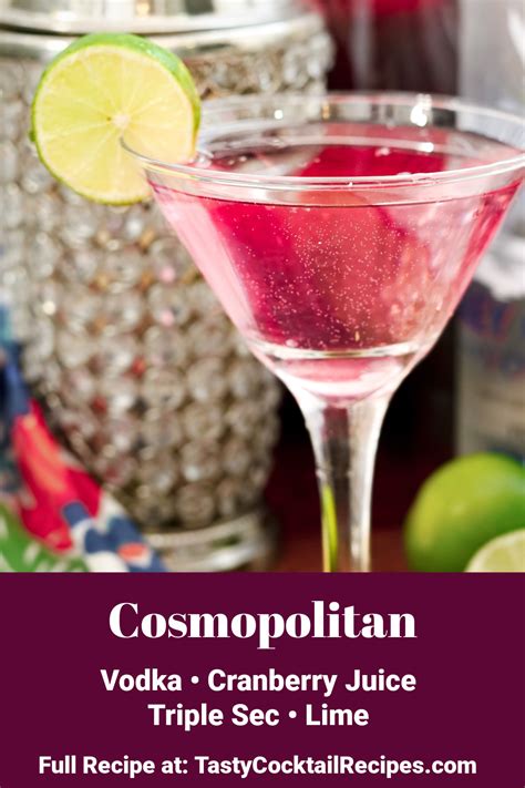 Cosmopolitan Cocktail Tasty Cocktail Recipes