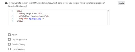 Solved If You Were To Convert This HTML Into Templates Chegg Com