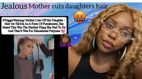 Jealous Mother Cuts Her Daughters Hair On Tiktok And Calls It Discipline