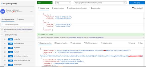 create meeting using graph api microsoft qanda