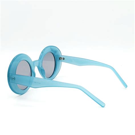 Thick Frame Round Sunglasses Naked City Clothing