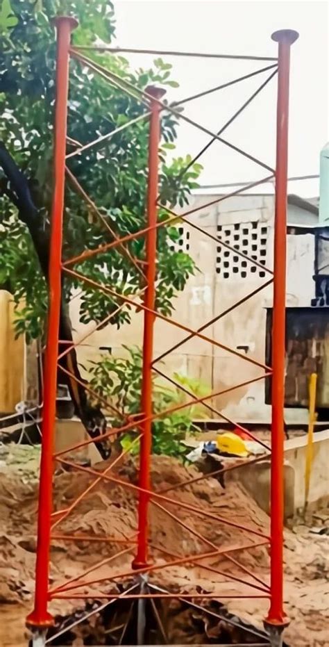 Mild Steel Orange Self Supporting Tower For Telecom At Rs 2000 Meter