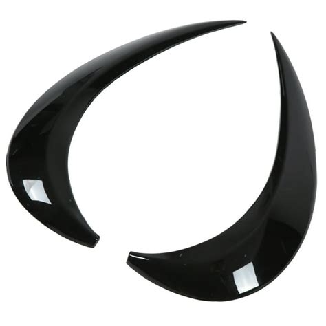 Headlamp Eyebrow Cover 1 Pair Left Right Car Eyelids Stickers Headlight