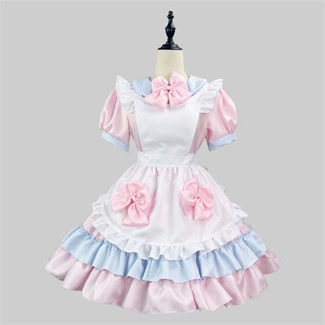 日系女仆lolita软妹裙cos动漫奶油小甜心咖啡厅萌系女佣制服套装 阿里巴巴
