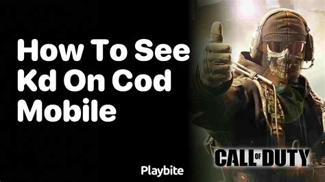 How To See Your Kd On Cod Mobile Playbite