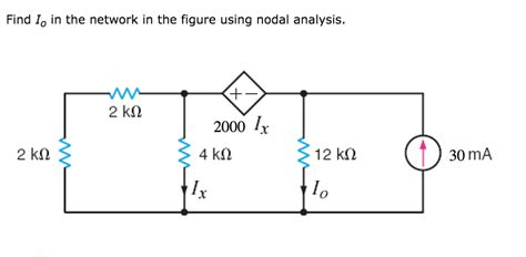 Find Io In The Network In The Figure Using Nodal