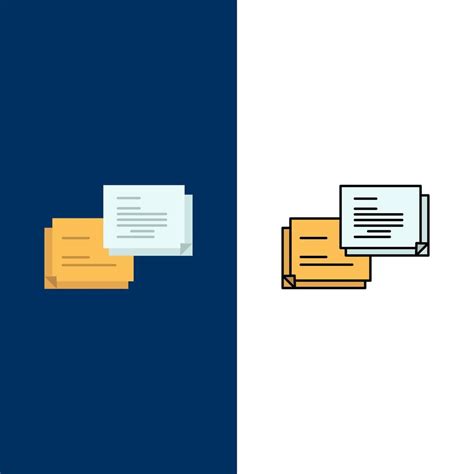 Chat Bubble Message Popup Icons Flat And Line Filled Icon Set Vector