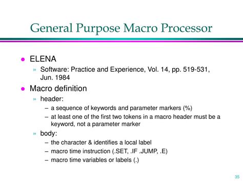 Ppt Macro Processors Powerpoint Presentation Free Download Id4769957