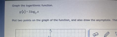 Solved Graph The Logarithmic Function G X Log X Plot Two Chegg