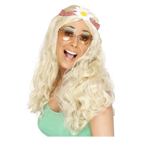 Wig Hippie Blonde Frizzy Headband Party Time Online