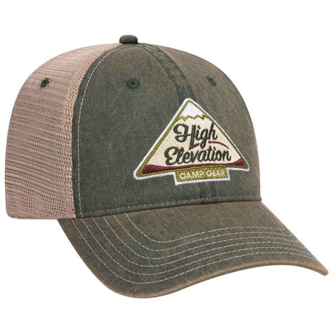 Otto Cap 6 Panel Low Profile Soft Polyester Mesh Back Baseball Cap