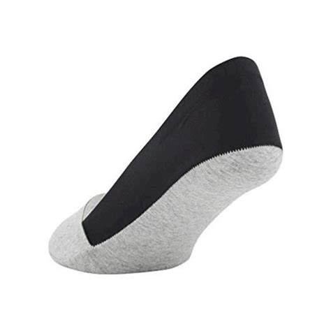 Peds Womens Nyloncotton No Show Socks Liner With Gel Trim Black