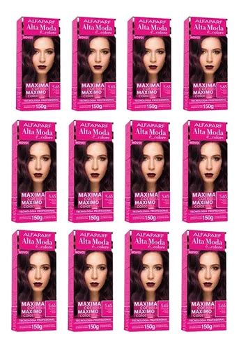 Kit Tintura Alta Moda Kit Tinta Vinho Esc Marsala Alta Moda Tom Vinho Esc Marsala X G