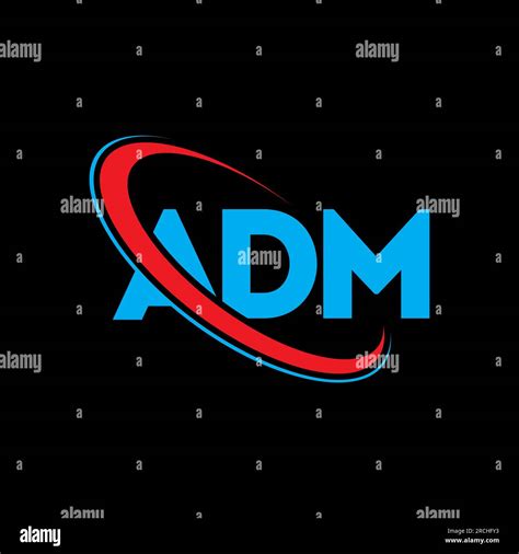 ADM Logo ADM Letter ADM Letter Logo Design Initials ADM Logo Linked