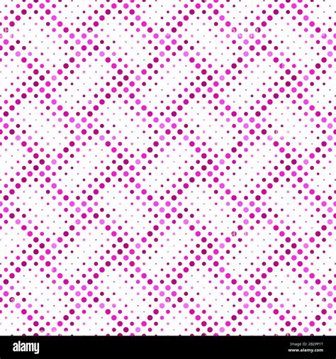Seamless Geometrical Dot Pattern Background Deep Pink Abstract Vector Illustration Stock