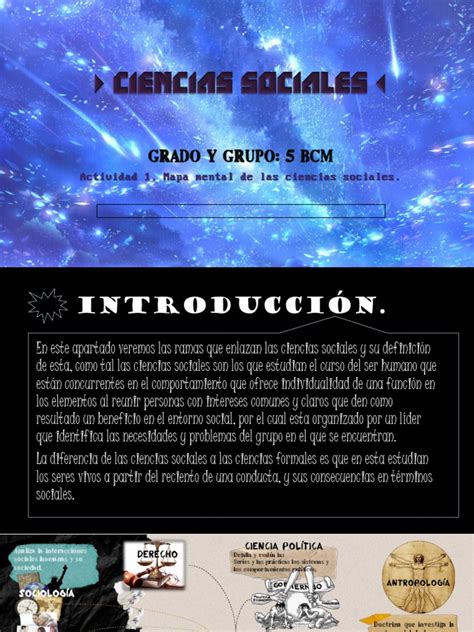 Mapa Conceptual De Las Principales Ramas De Las Ciencias Sociales Pdf