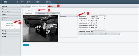 Smoke Fire Temperature Detection Configuration In Uniview Camera Visiotech