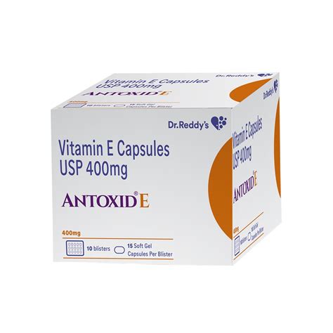 Antoxid E 400mg Strip Of 15 Capsules Price Buy Online At ₹263 In India