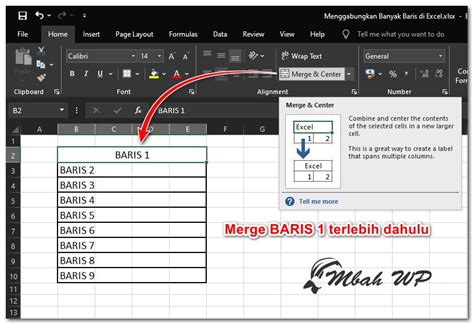 Cara Menggabungkan Banyak Baris Di Excel Dengan Cepat